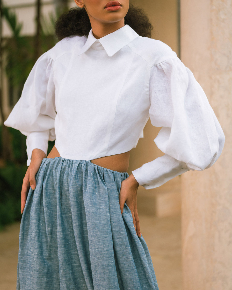 INDIGO GOWN – Carolina Sanz